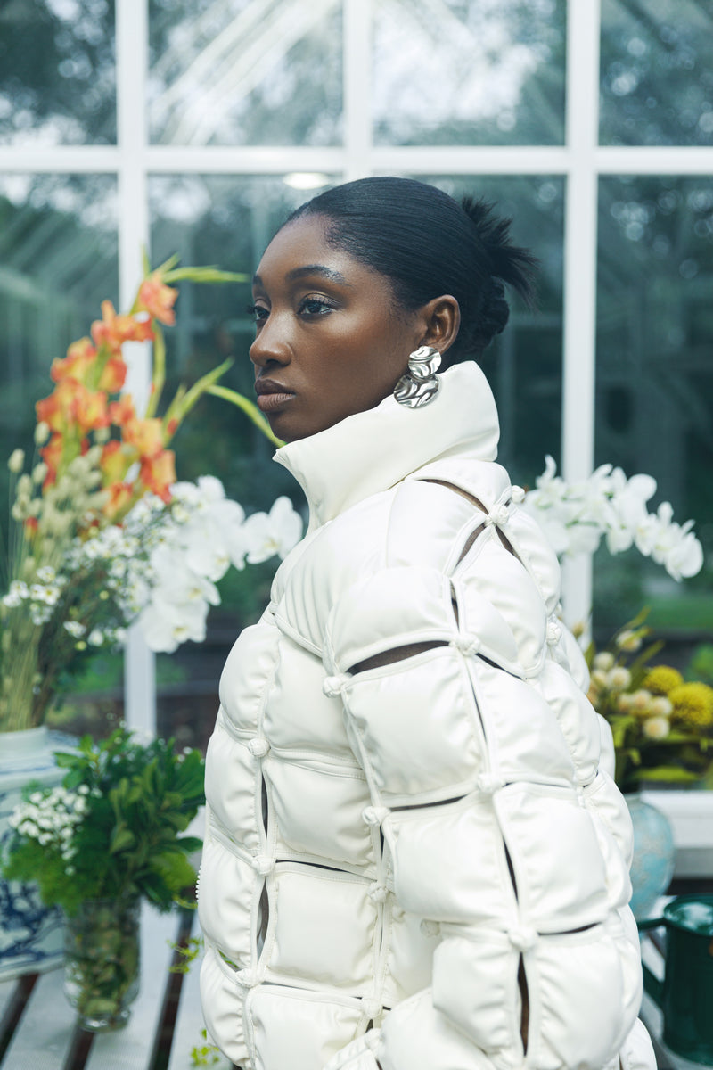 Palmer Puffer | Vegan Leather Quilted Puffer Jacket